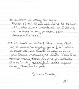 Pardons Canada Review - Record Suspension for a Theft Conviction ...